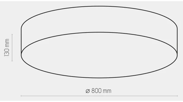 Stropní svítidlo RONDO 6xE27/15W/230V pr. 80 cm černá
