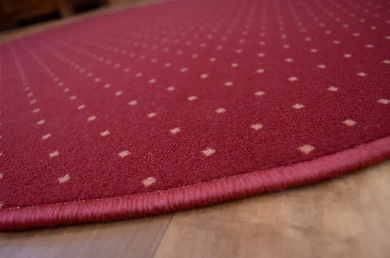 Kulatý koberec AKTUA Breny červený