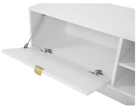 TV stolek/skříňka Razimo 2K, Barva dřeva: Bílý velvet