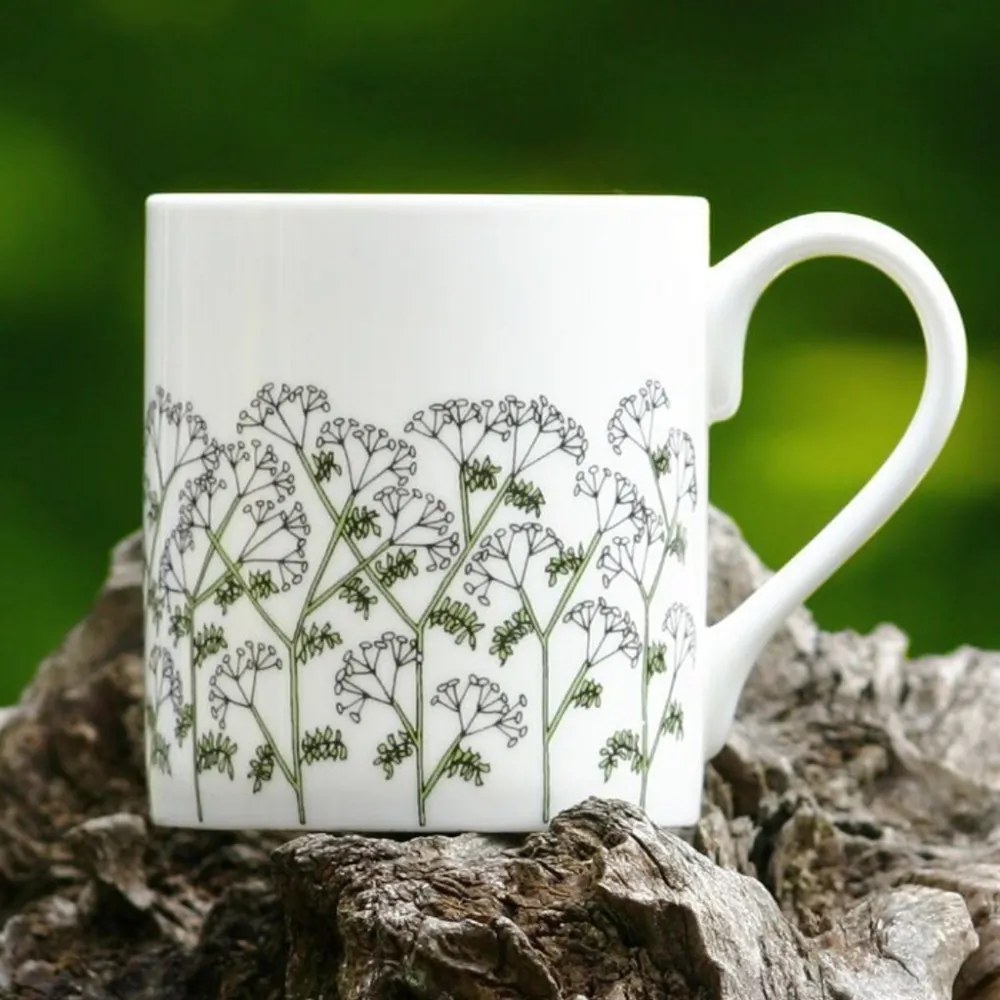 Porcelánový hrnek Cow Parsley 250ml, Wiggles &amp; Florence UK