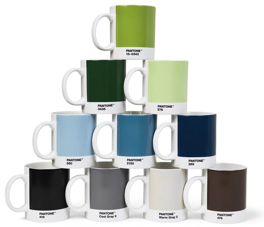 Světle modrý porcelánový hrnek 375 ml Blue 2150 – Pantone