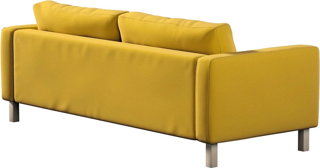 Potah na pohovku IKEA Karlstad, 3-místná, rozkládací barva žlutá látka sametová