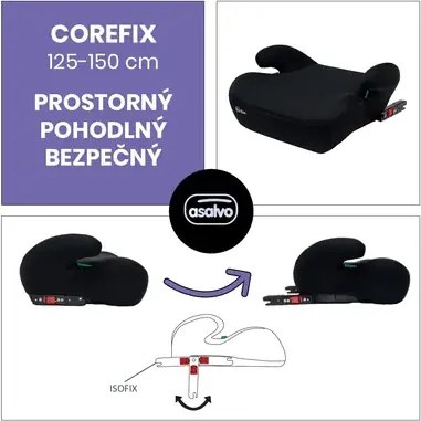 Asalvo COREFIX podsedák 125-150, grey