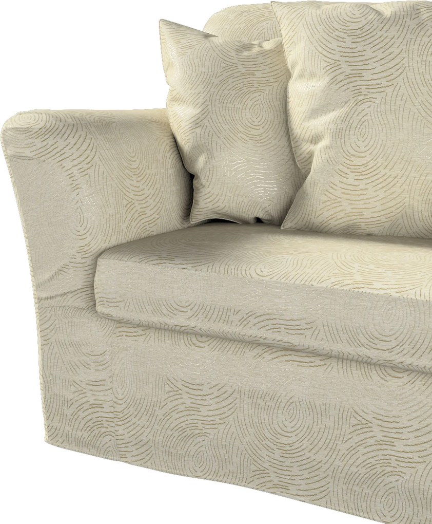 Potah na pohovku IKEA Tomelilla rozkládací barva béžová látka lesklé, pletený vzor, vzorované