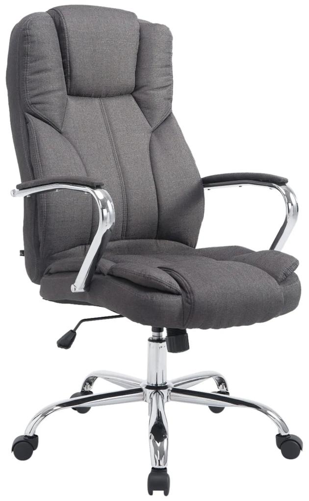 Kancelářská XXL židle Xanthy látka - Tmavě šedá
