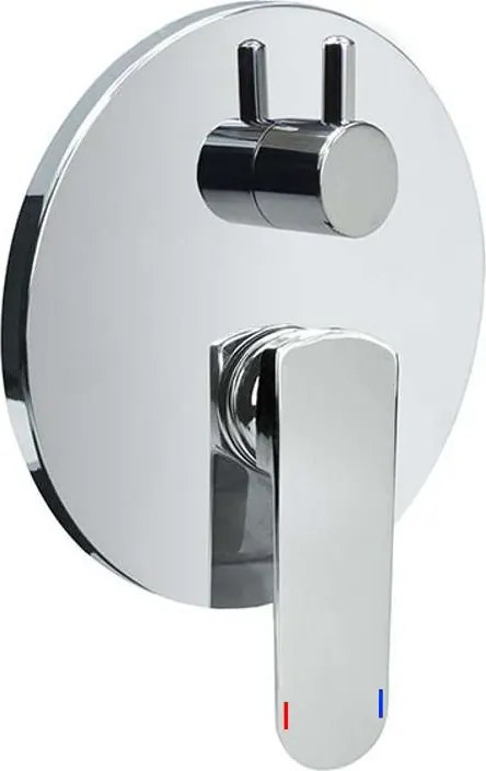 Mereo Mada sprchová podomítková baterie s přepínačem Mbox kulatý kryt mosaz chrom CBQ60106MA