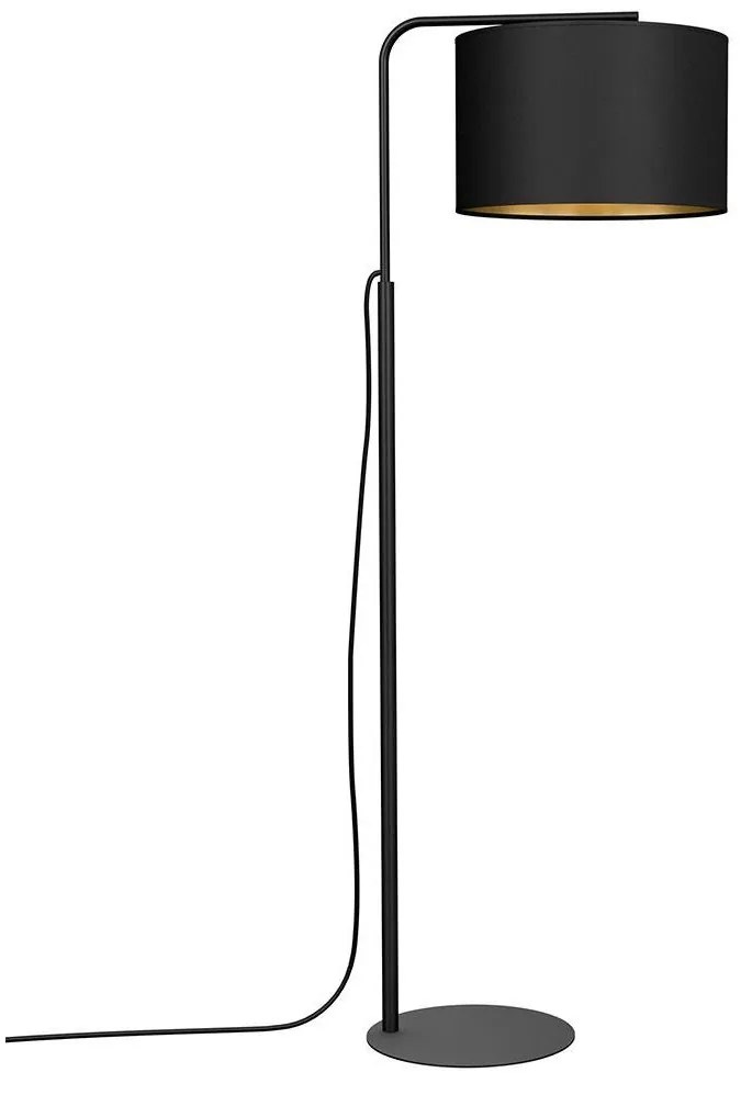 Luminex Stojací lampa ARDEN 1xE27/60W/230V černá/zlatá LU3499