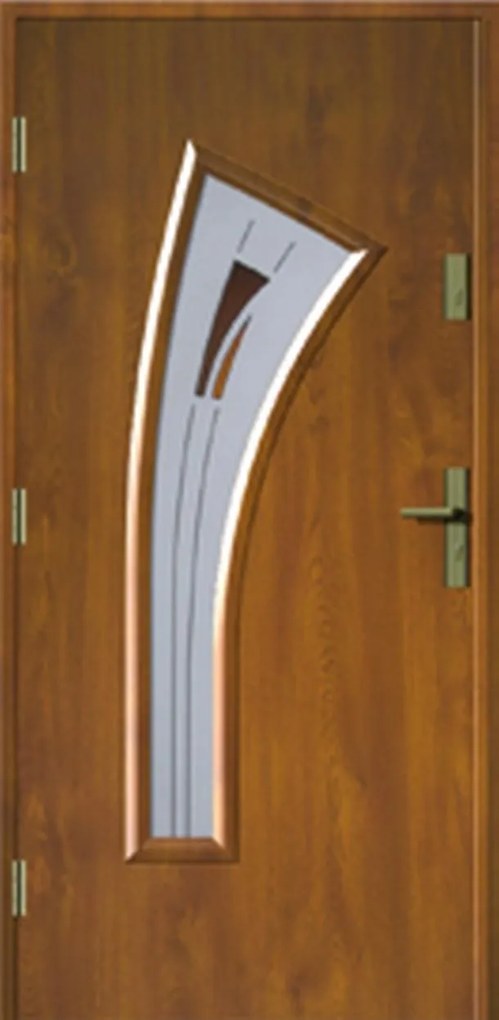 Vchodové dveře do domu MIKEA Thermika Herba s vitráží