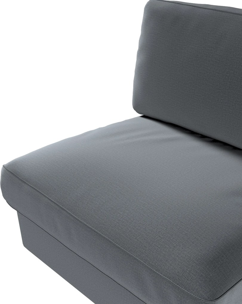 Potah na neskládací křeslo IKEA Kivik barva šedá látka sametová