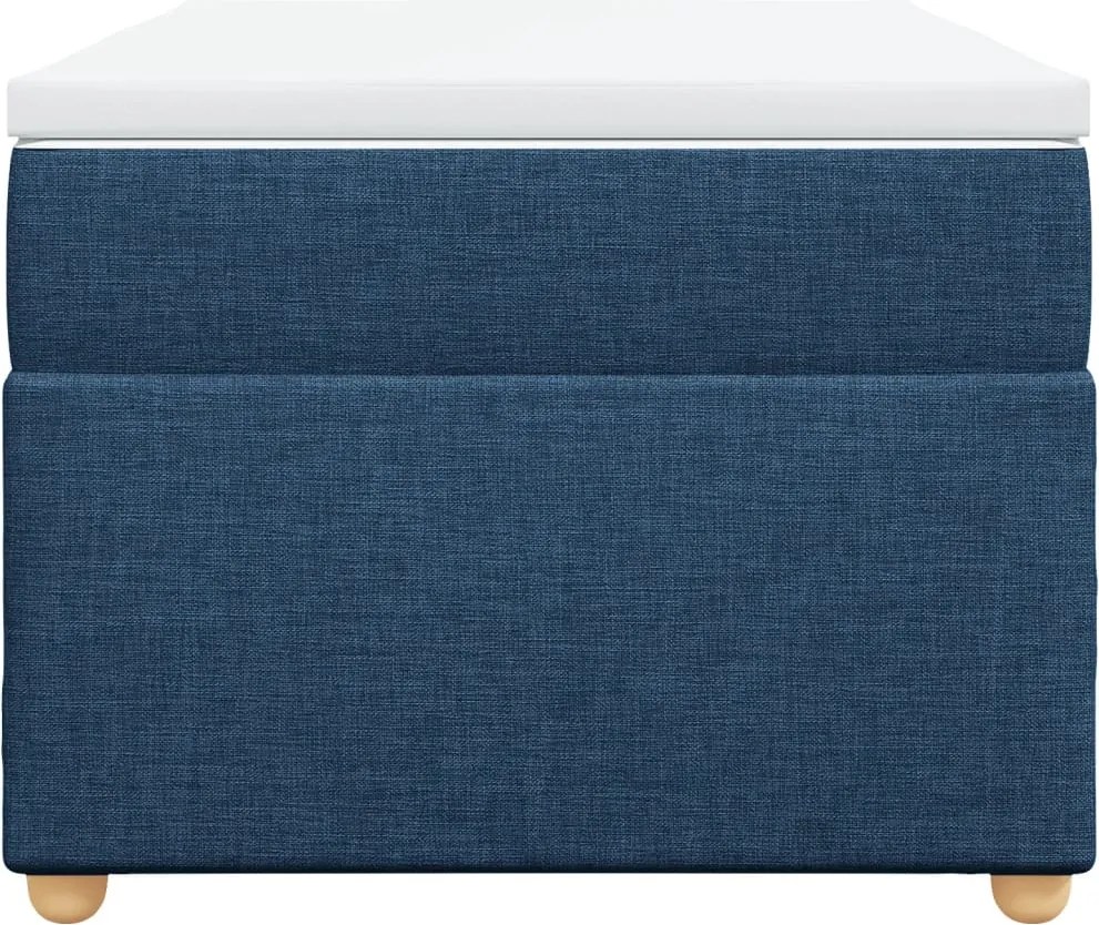 Box spring postel s matrací modrá 90x200 cm textil 3285351