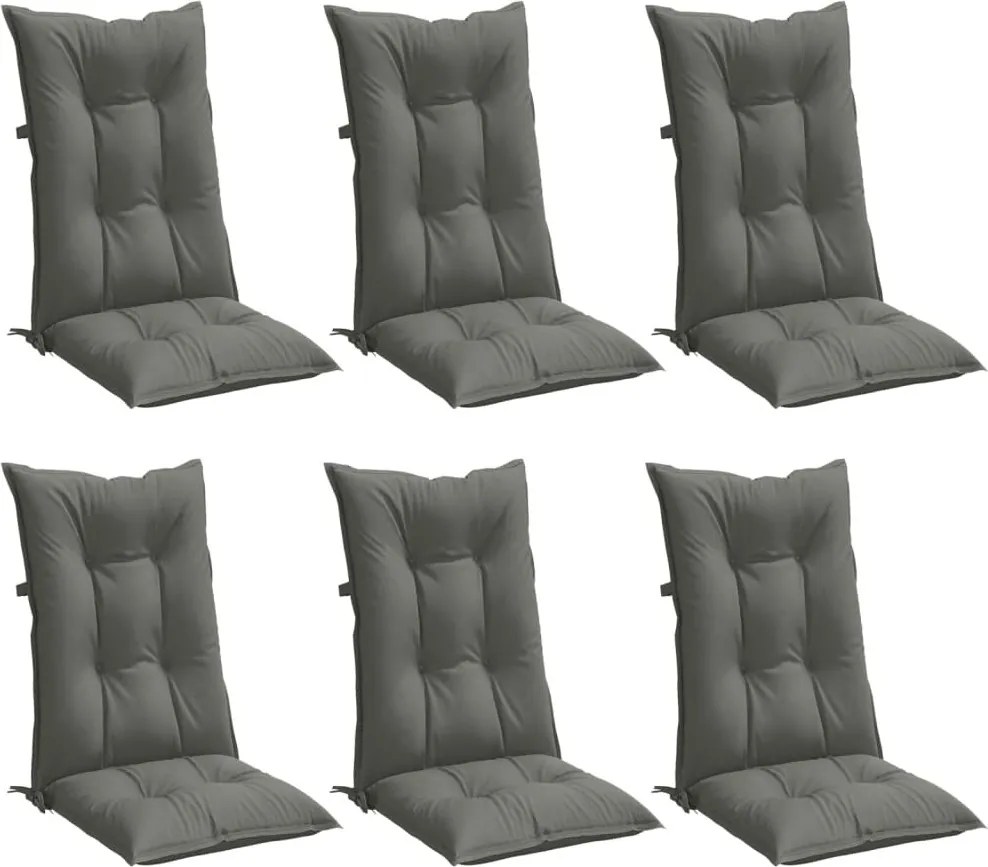 vidaXL Souprava polštářů pro vysokou židli 6 ks Polyester [4002357] Barva: melanžová zelená