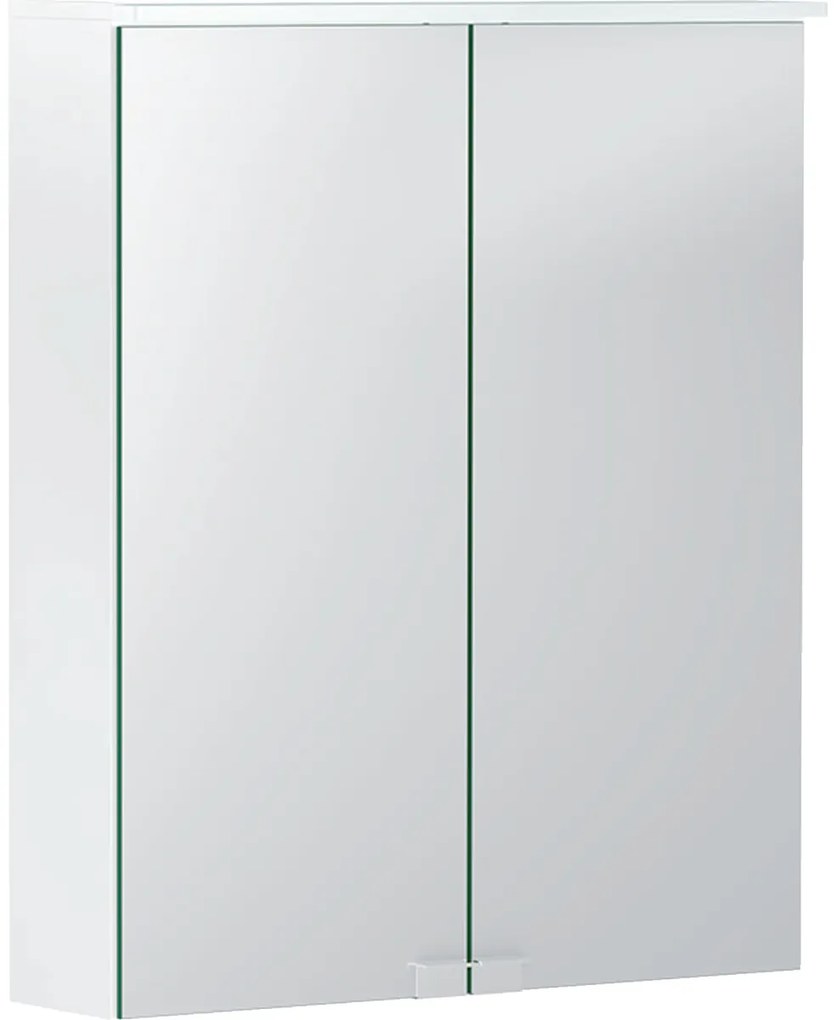 Geberit Option - Zrcadlová skříňka s osvětlením, 560x675x180 mm, bílá 500.258.00.1