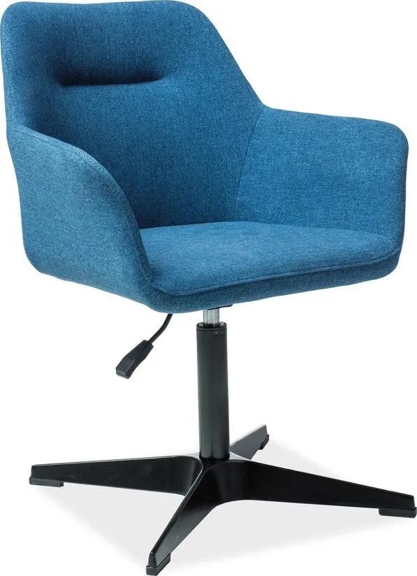 Casarredo Jídelní čalouněná židle KUBO modrá