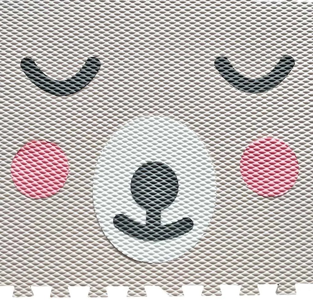 Vylen Designová puzzle podlaha Méďa Bílý - tváře: růžové