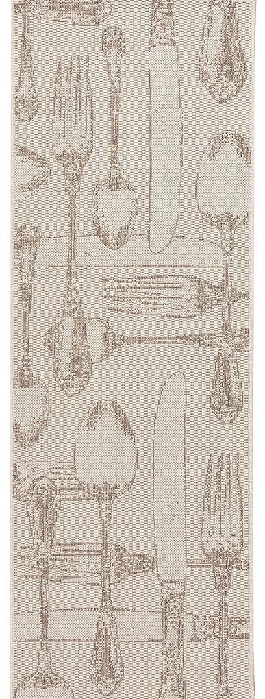 Koberec Cottage Cutlery wool/mink 60x180cm