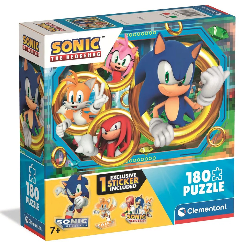 Clementoni - Puzzle 180 Sonic the Hedgehog 1