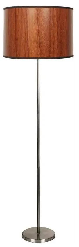 Candellux Stojací lampa TIMBER 1xE27/60W/230V hnědá/matný chrom CA0670