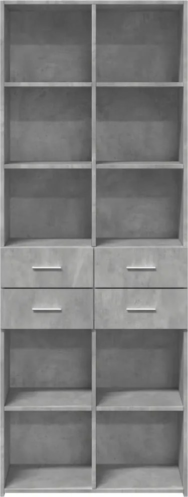 Skříň highboard betonově šedá 70x42,5x185 cm kompozitní dřevo 3281465