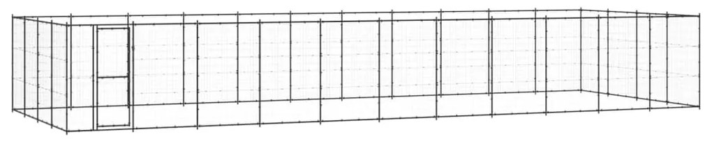Venkovní psí kotec ocel 53,24 m²