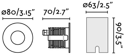 FARO 70728 - LED Venkovní nájezdové svítidlo GRUND LED/7W 350 mA IK08 IP67