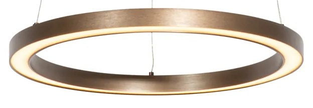Bronzové závěsné svítidlo 40 cm vč. LED s 3stupňovým stmívačem - Girello