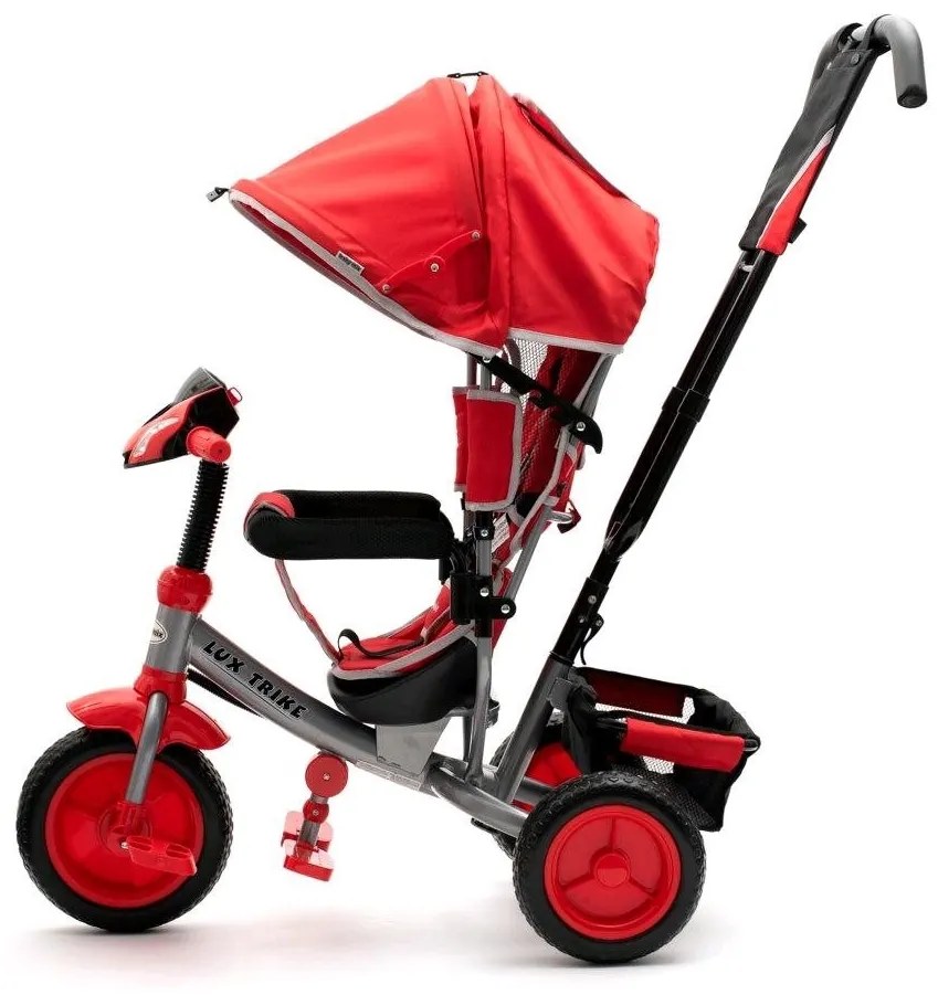 BABY MIX Dětská tříkolka s LED světly Baby Mix Lux Trike růžová