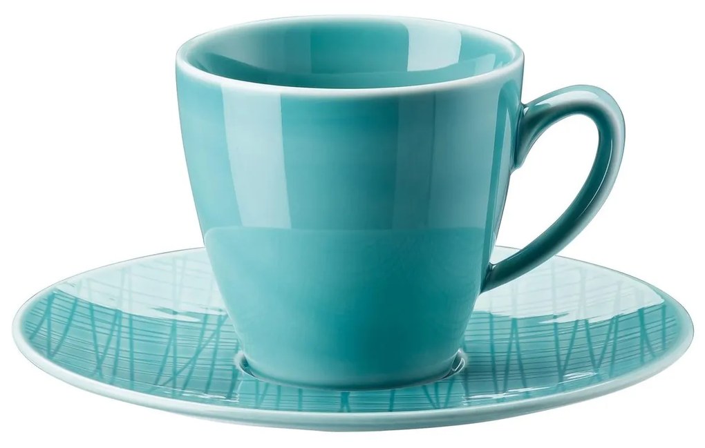 Rosenthal Šálek na kávu s podšálkem Mesh Colours Aqua