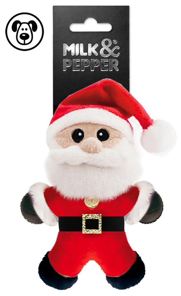 MILK&PEPPER Plyšová hračka vánoční Santa pro psy