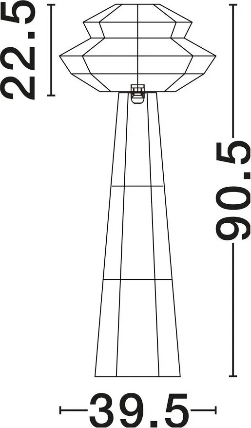 Provazová stojací lampa v přírodní barvě (výška 90,5 cm) Nua – Nova Luce