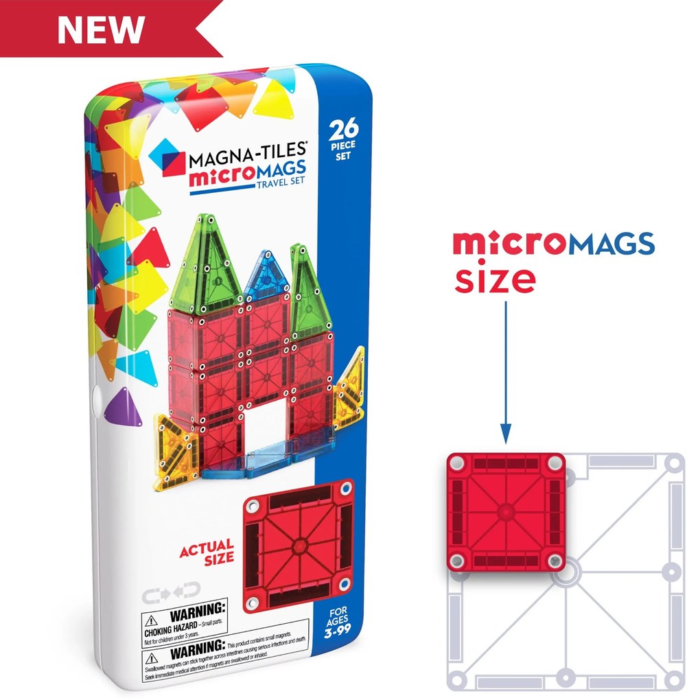 Valtech magna-tiles micromags cestovní sada 26