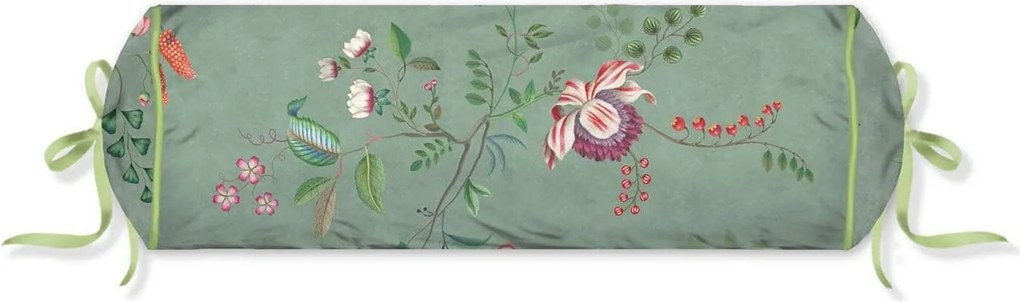 Pip Studio dekorační polštář Everbloom 22 x 70 cm - zelený (Podlouhlý dekorativní polštář do ložnice )