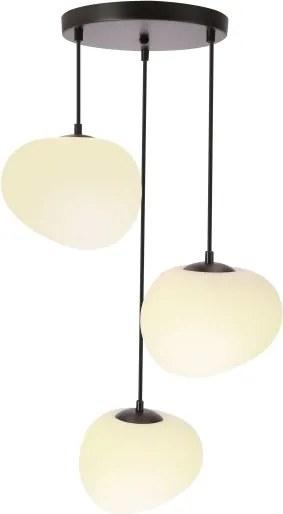 BRILAGI - Lustr na lanku PEBBLES 3xE27/40W/230V pr. 42 cm černá
