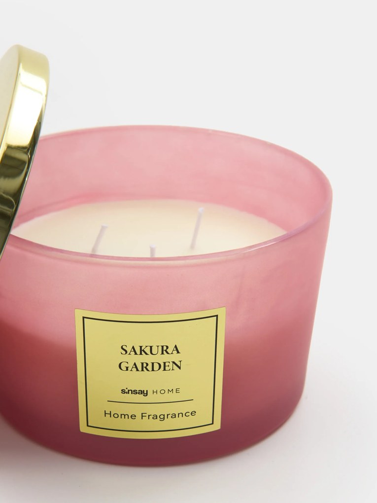 Sinsay - Vonná svíčka Sakura Garden - pastelová růžová