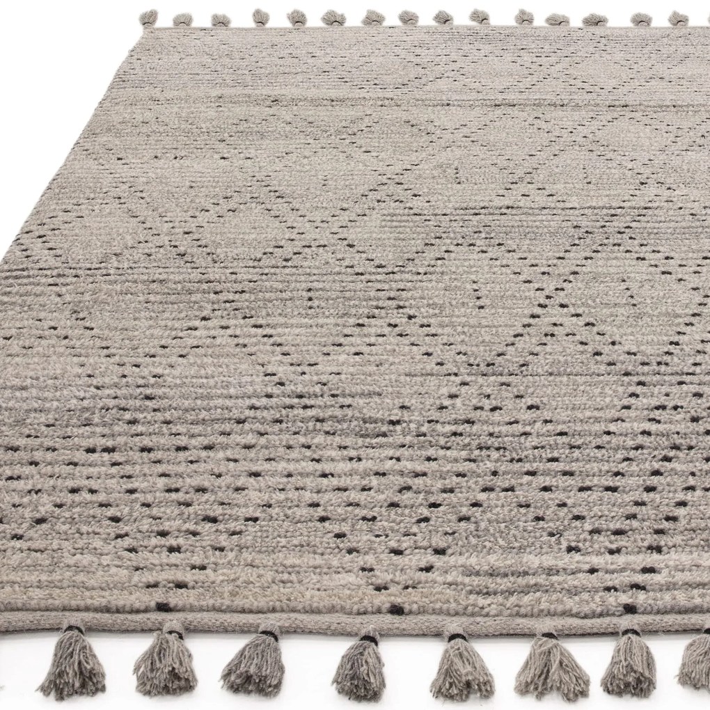 Tribeca Design Kusový koberec Livan Grey Black Diamond Rozměry: 120x170 cm