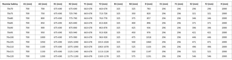 Mexen Mist-F Duo, skládací sprchový kout 70 x 120 cm, čiré sklo, chromový profil, 8A6-070L-120P-01-00