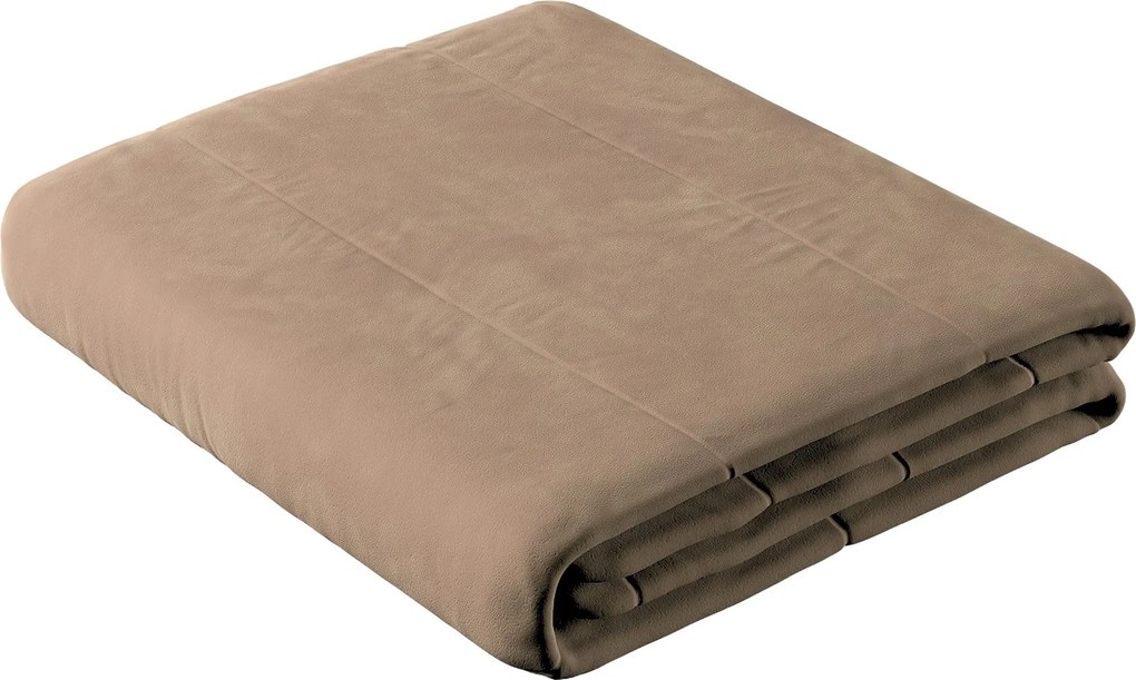 Sametový přehoz Velvet barva béžová látka lesklé, sametová