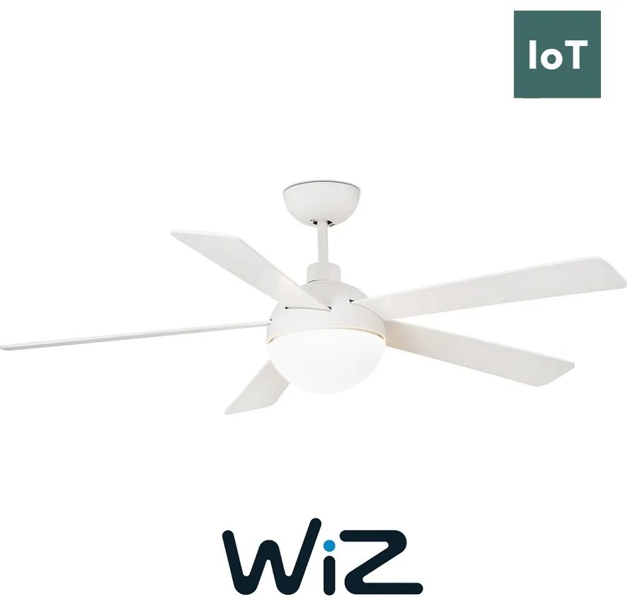 FARO IZARO 33514WP 51,18“ bílá/bílá Reverzní stropní ventilátor WiZ