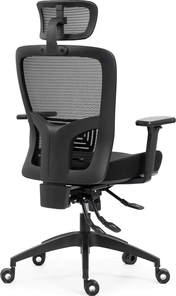 Ergonomická kancelářská židle MERTON - černá síťovina