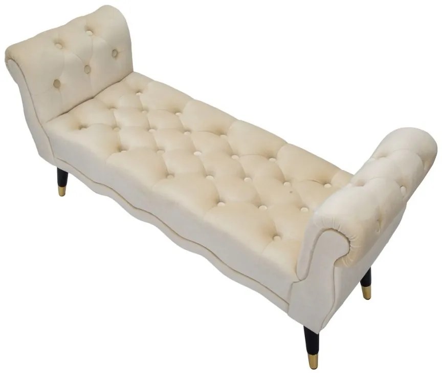 Designová lavice Dandelion 120 cm krémová
