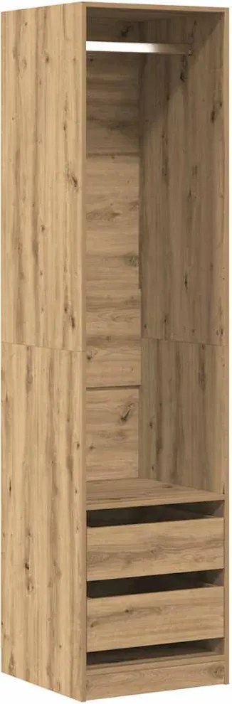 Šatní skříň dub artisan 50 x 50 x 200 cm kompozitní dřevo 3318629