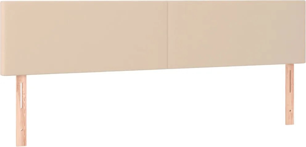 Box spring postel s matrací cappuccino 200 x 200 cm umělá kůže 3141028