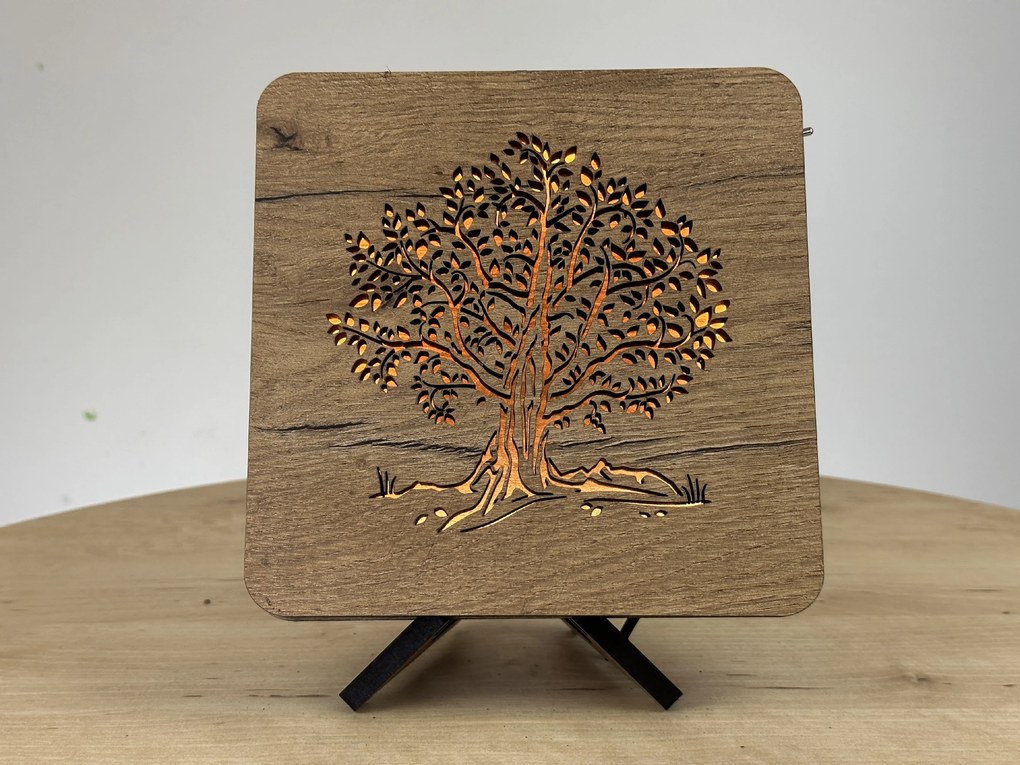 Li-Go "Lípa" lampa 19x19cm provedení povrchu: dub světlý