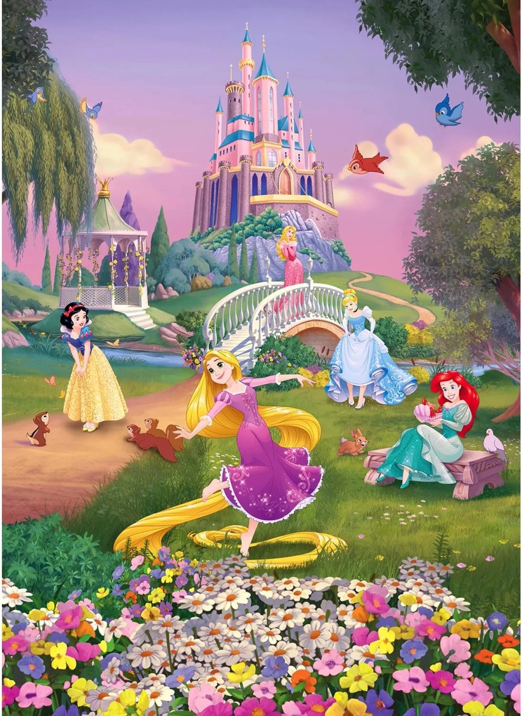 Komar Papírová fototapeta Disney Princess Sunset, 184 x 254 cm
