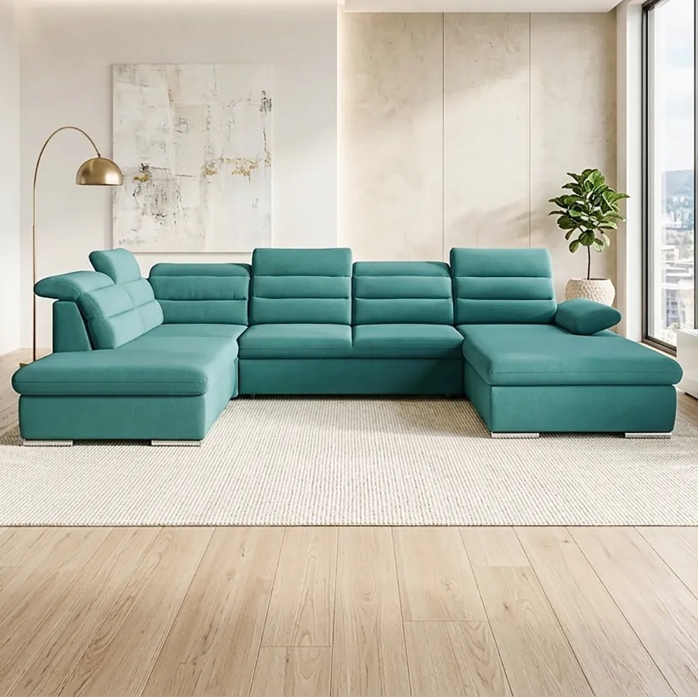 Sedací souprava GRECO II U | 230x356x194 | rozkládací + úložný prostor | VÝBĚR TKANIN