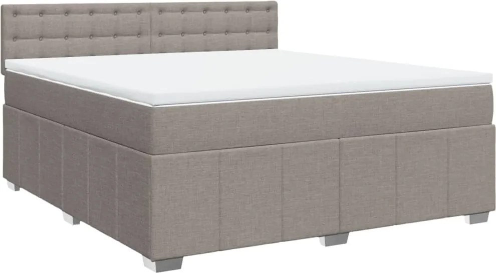 Box spring postel s matrací taupe 180x200 cm textil 3289465