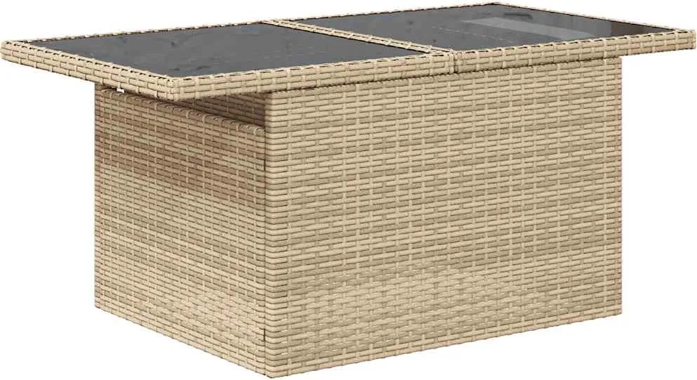 8dílná zahradní sedací souprava s poduškami béžová polyratan 3326520