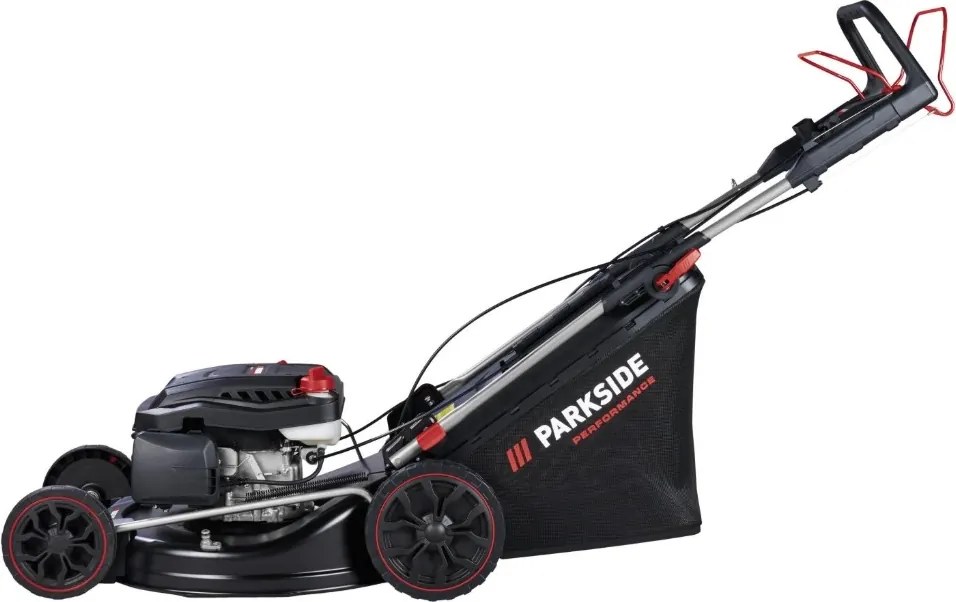 Parkside Performance Benzínová sekačka na trávu s pojezdem a s elektrickým startováním PPBRM 53 B2