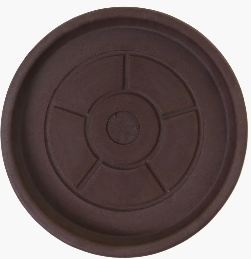 Miska pod květináč PLATO, plast, Ø 60 cm, hnědá