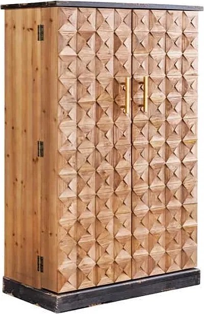 Designová barová skříňka Winebar 122 cm borovice
