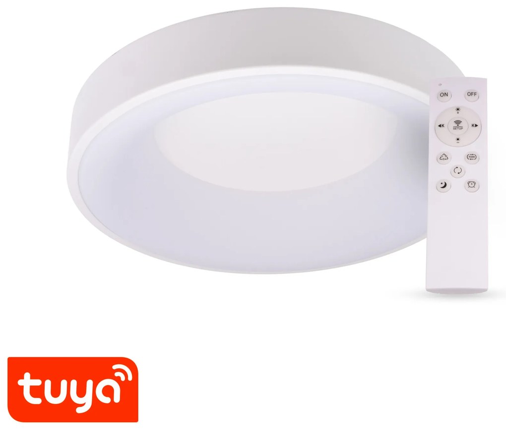 T-LED SMART Tuya LED svítidlo ZULU 48W CCT kulaté bílé SMART Tuya LED svítidlo ZULU 48W CCT kulaté bílé